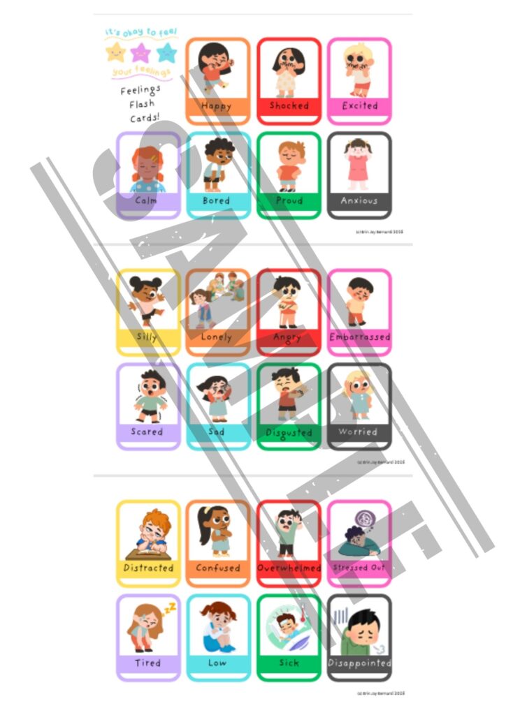 Feelings & Emotions Flashcards – Erin Joy Bernardi